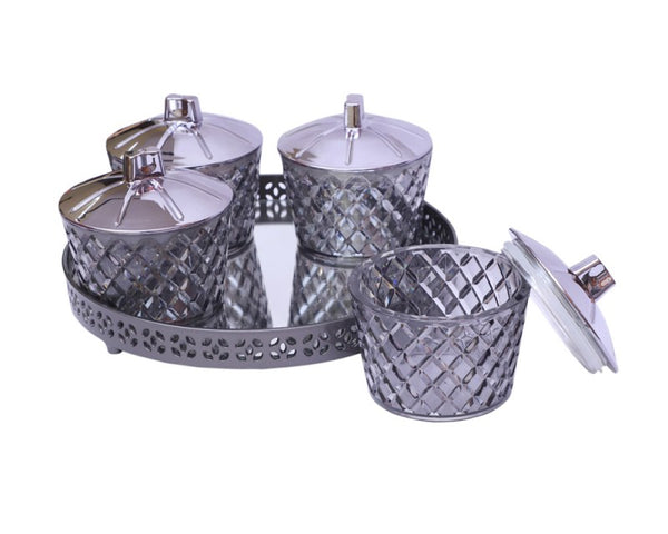 Jaypee Plus Luxe 4 Jar Dry Fruit & Snacks Storage Container Set of 4 P ...